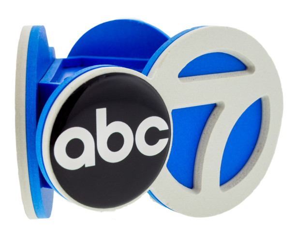 ABC-7 3D CUSTOM MIC FLAG | On Air Mic Flags